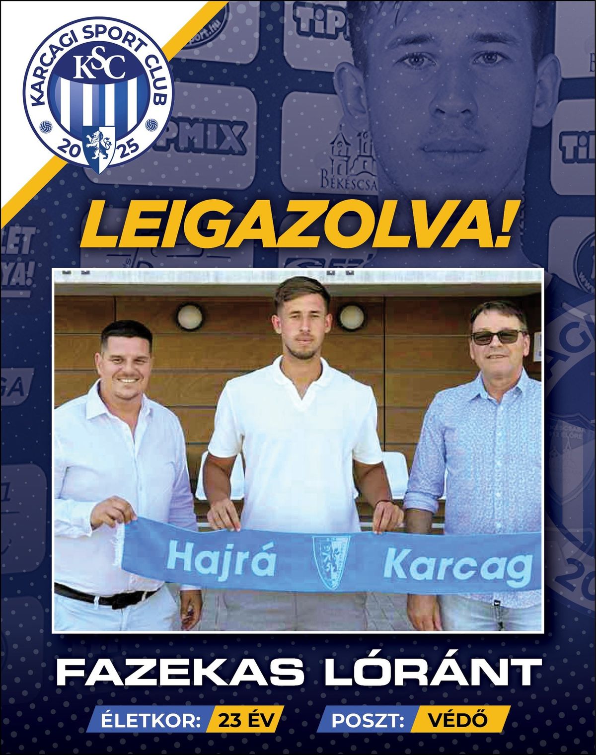Karcag: Fazekas Lóránt az első nyári igazolás